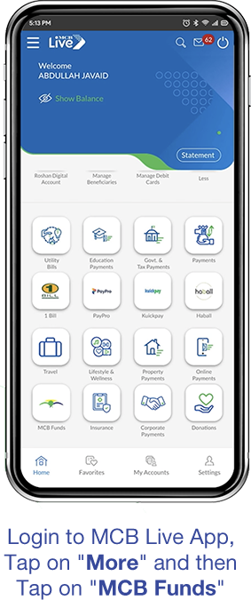 MCB Live Invest – MCB Funds – Investments for Life