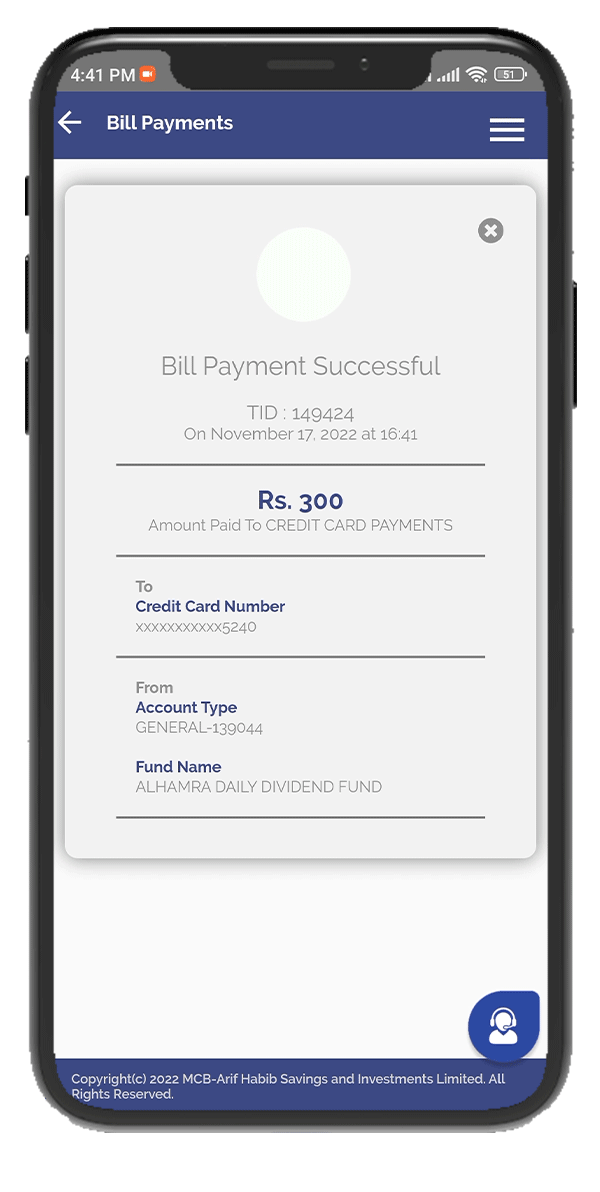 iBill – MCB FUNDS
